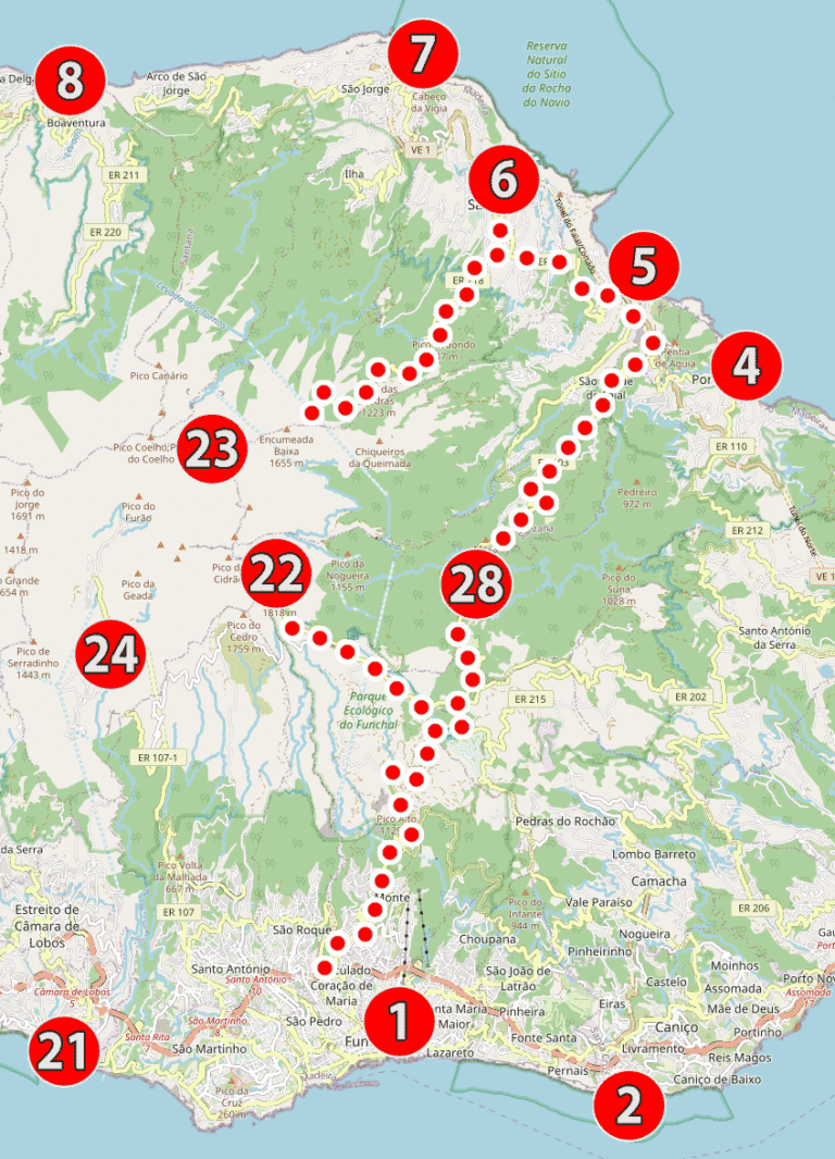 Madera atrakcje, mapa, plan zwiedzania, wycieczki, najpiękniejsze ...