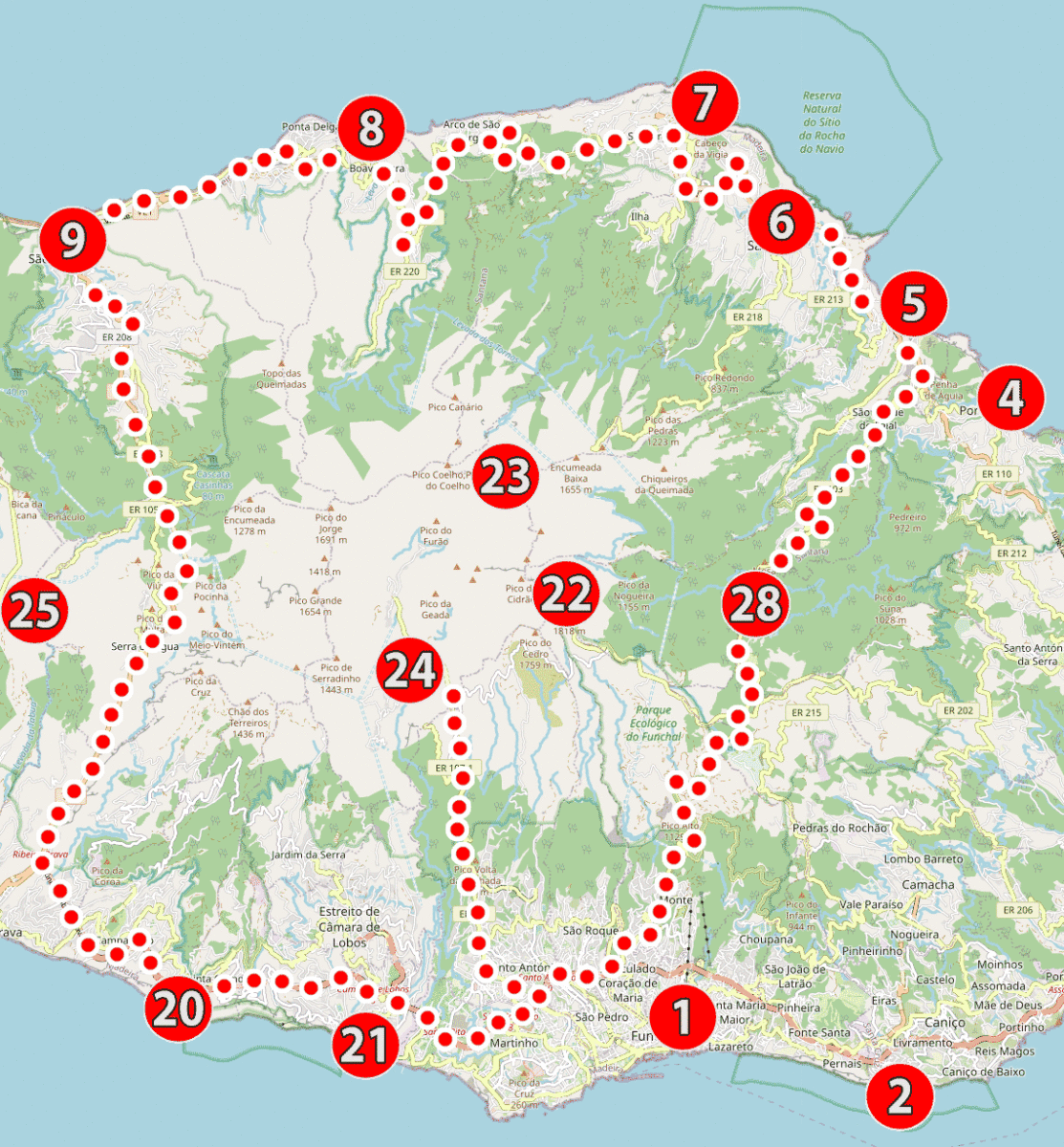 Madera atrakcje, mapa, plan zwiedzania, wycieczki, najpiękniejsze ...