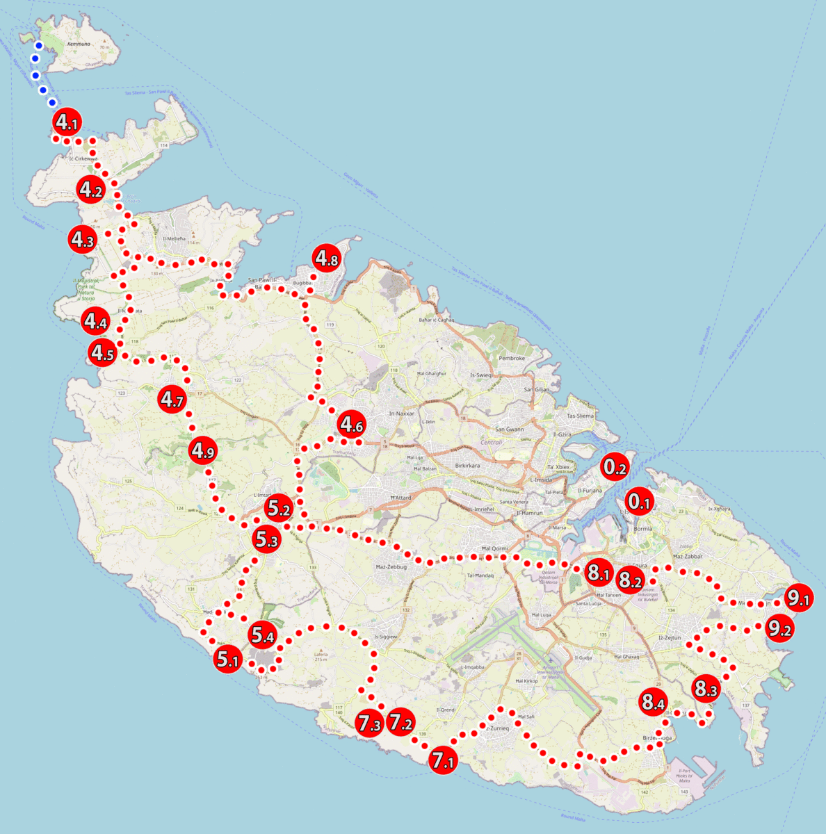 马耳他景点、地图、观光计划、行程、最美丽的地方、巴士地图 - 看什么？指导。