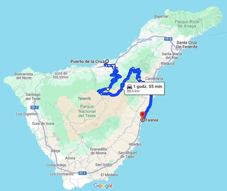 Tenerife: de største attraktioner (kort, sightseeingplan, stier ...