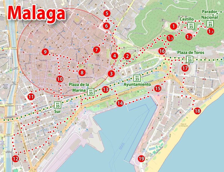 Malaga – térkép, városnézés, látnivalók, szállás, érdekességek – Mit ...