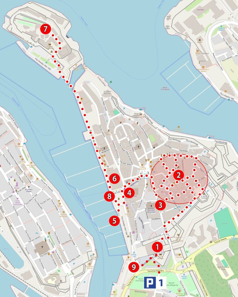 Valletta and Birgu: the biggest attractions (map, sightseeing plan ...