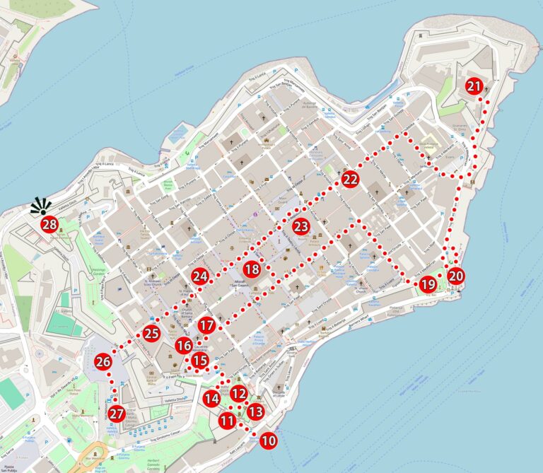 Valletta and Birgu: the biggest attractions (map, sightseeing plan ...