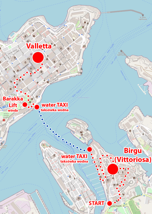 Valletta and Birgu: the biggest attractions (map, sightseeing plan ...