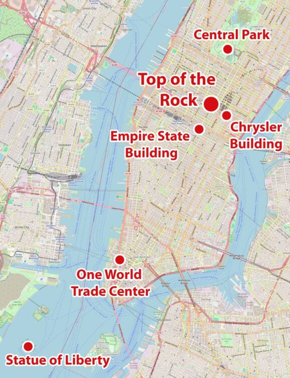 Top of the Rock (Plateforme d'observation du Rockefeller Center ...