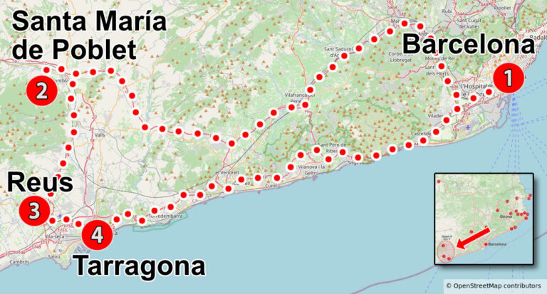 Catalogne : les meilleures attractions (carte, plan de visite ...