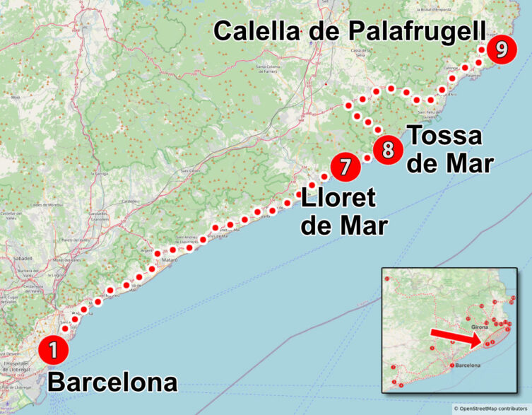 Catalogne : les meilleures attractions (carte, plan de visite ...